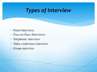 Interview techniques | PPTX
