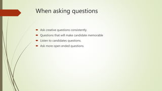 Interview techniques | PPT