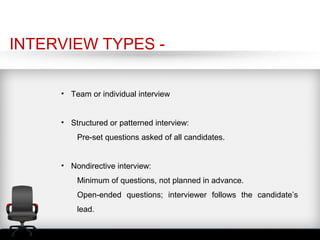 INTERVIEW TECHNIQUES | PPT