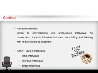 INTERVIEW TECHNIQUES | PPT