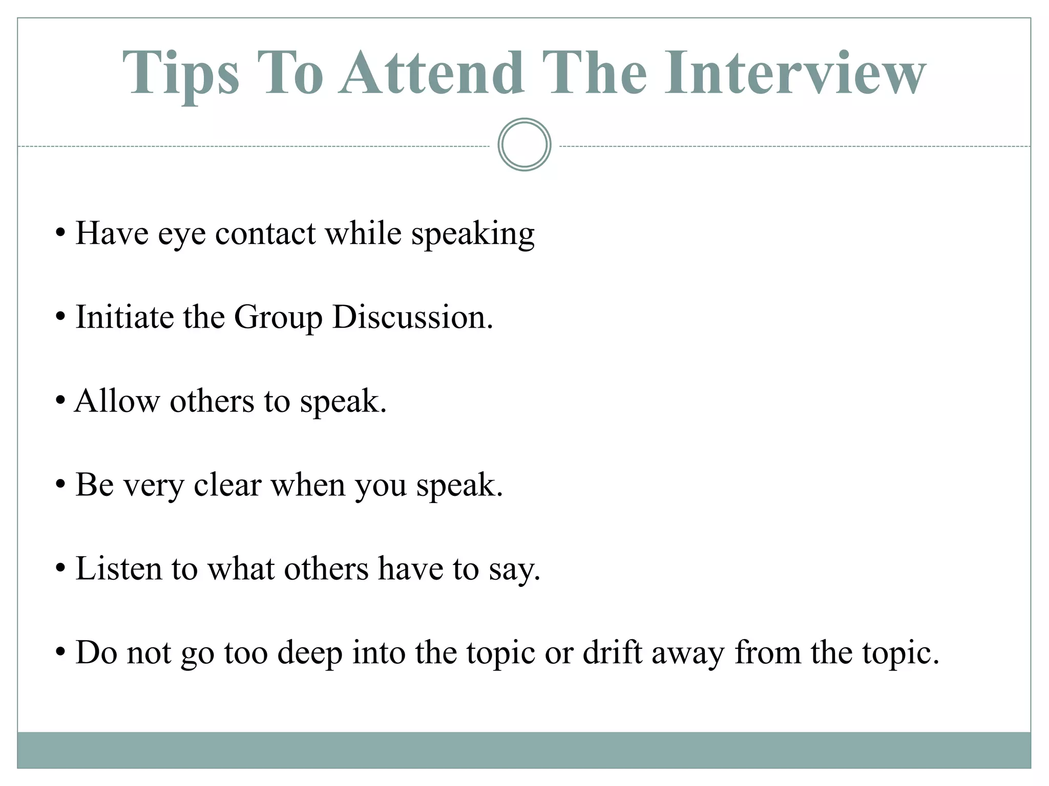 Interview techniques | PPTX