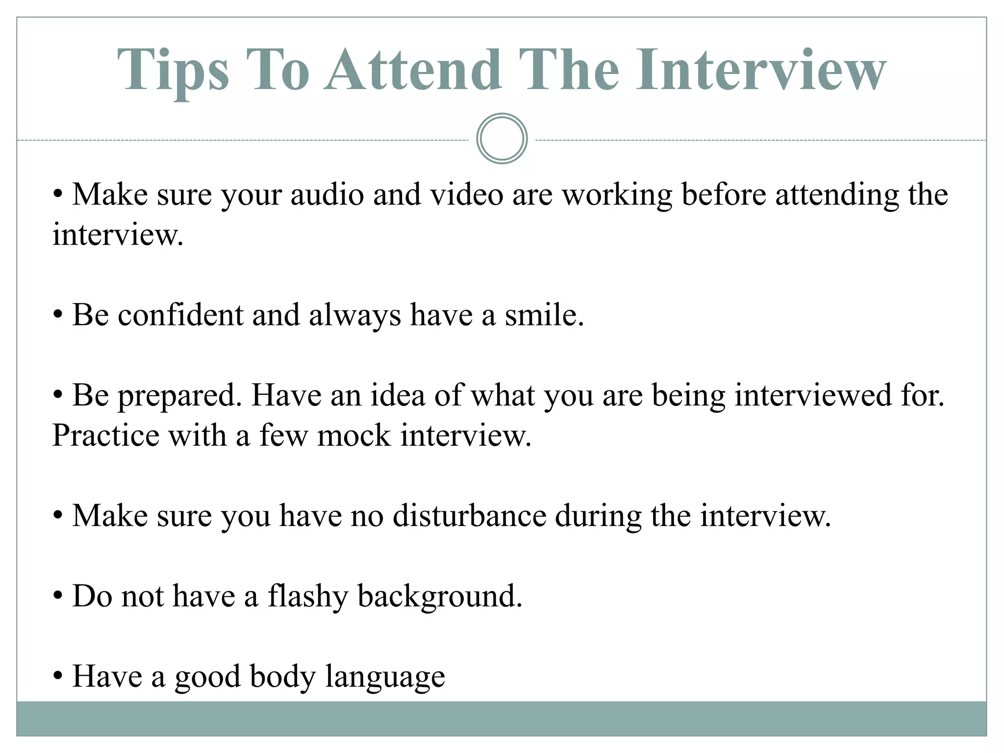 Interview techniques | PPTX