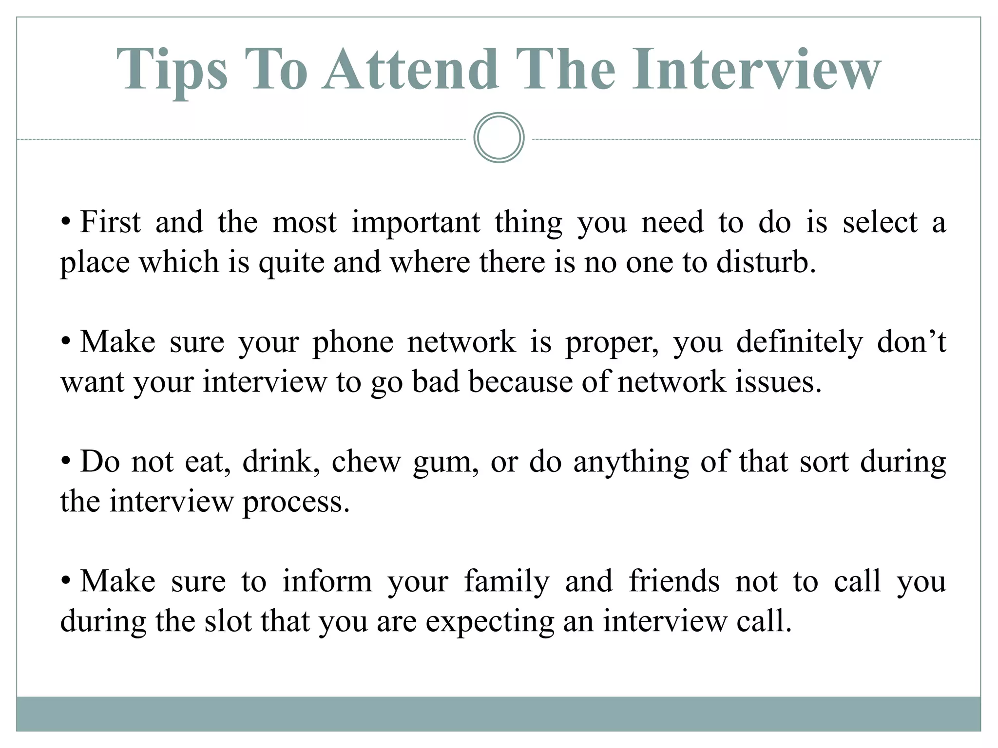 Interview techniques | PPTX