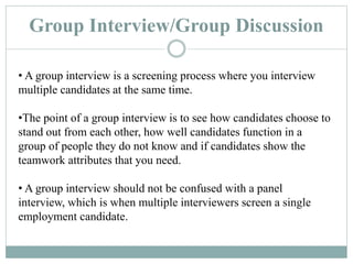 Interview techniques | PPTX