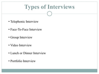 Interview techniques | PPTX