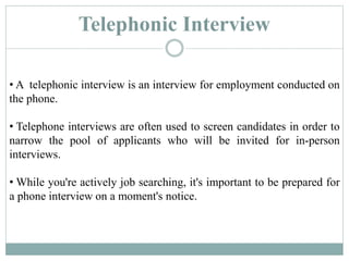 Interview techniques | PPTX