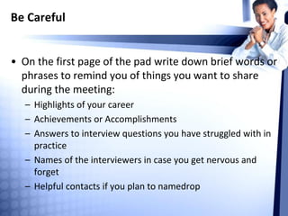 Interview tip #2 take notes and how to do so | PDF