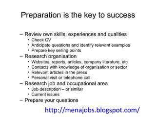 Interview tips | PPT | Resume Writing and Advice | Job Search