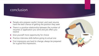 my Interview tips | PPTX | Resume Writing and Advice | Job Search