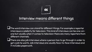 Interview tips | PPTX