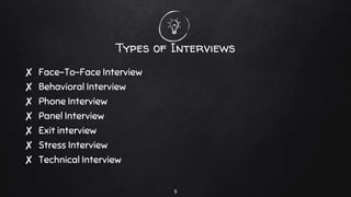 Interview tips | PPTX | Resume Writing and Advice | Job Search
