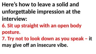 INTERVIEW TIPS for applying job positions.pptx