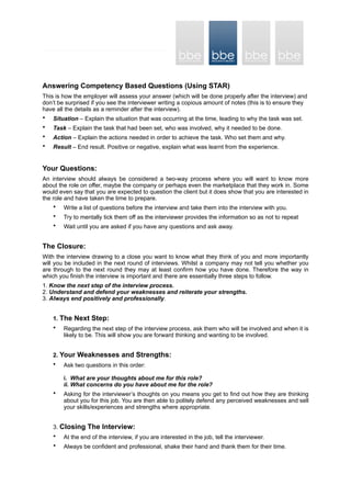 Interview tips and techniques | PDF