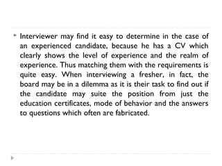 Interview tips for fresher's | POT