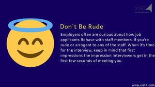 Interview tips for job-seekers | PPT