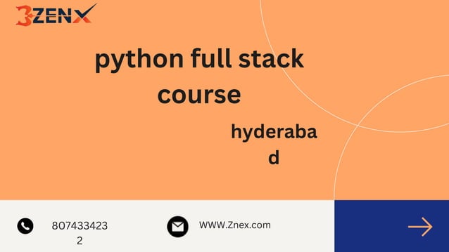 python full stack course in hyderabad location | PPT