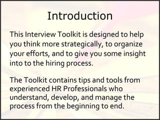 Interview Toolkit For Success | PPT
