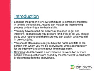 Interview training | PPT