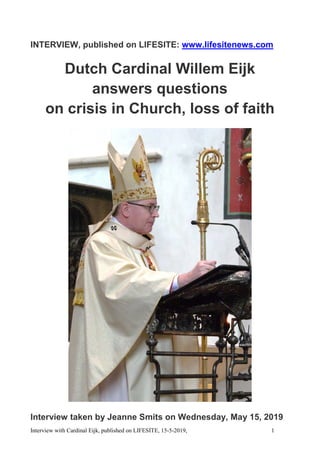 Interview with Dutch Cardinal Eijk, https://www.slideshare.net/CSR ...