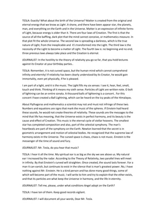 Interview with nikola tesla from 1899 | DOCX