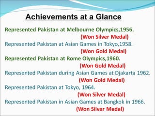 Interview With Olympian Munir Dar[1] | PPT