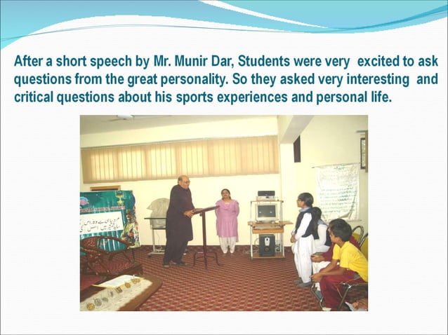 Interview With Olympian Munir Dar[1] | PPT