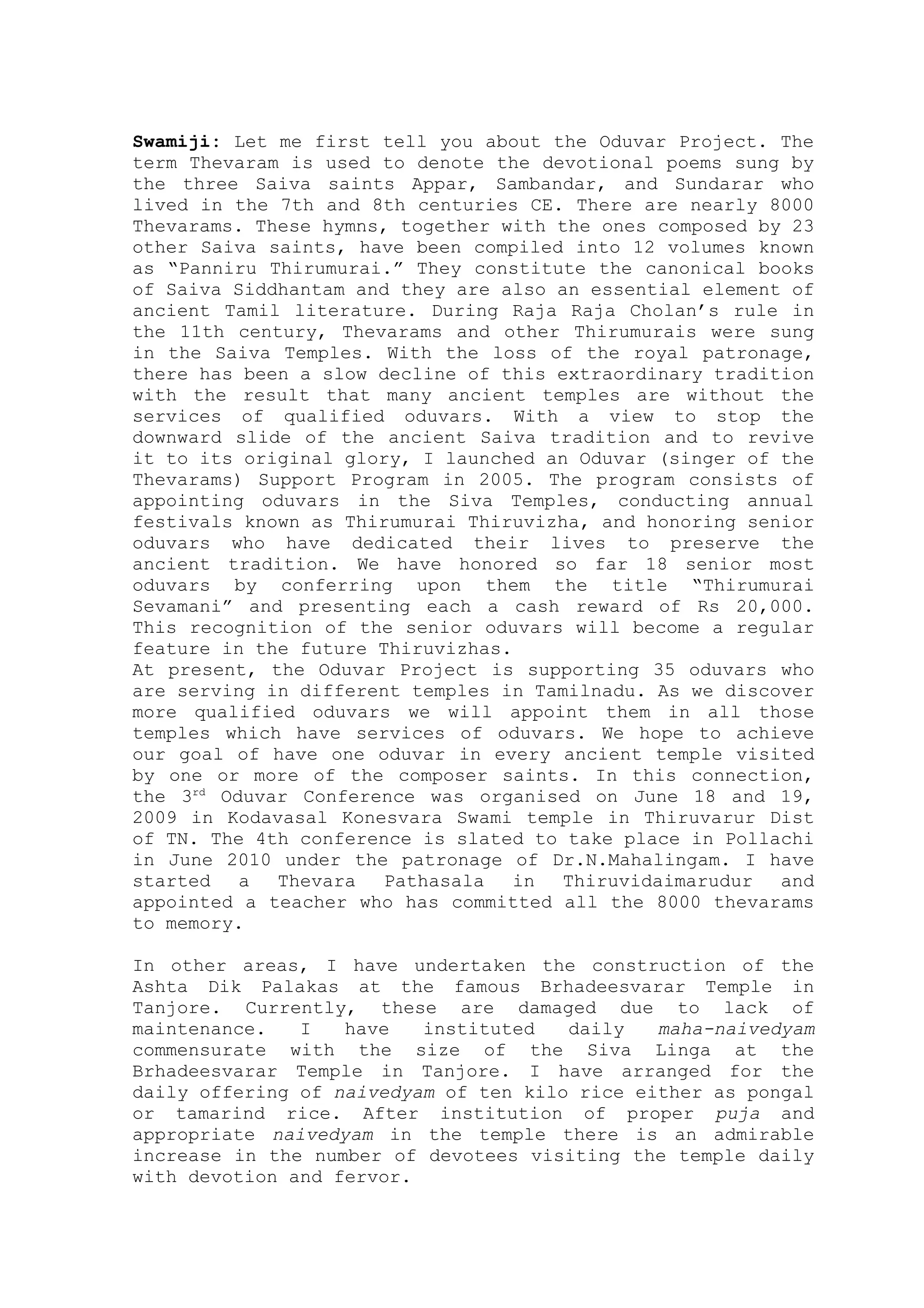 Interview With Swamiji Final | DOC