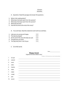 Interview with the character | PDF