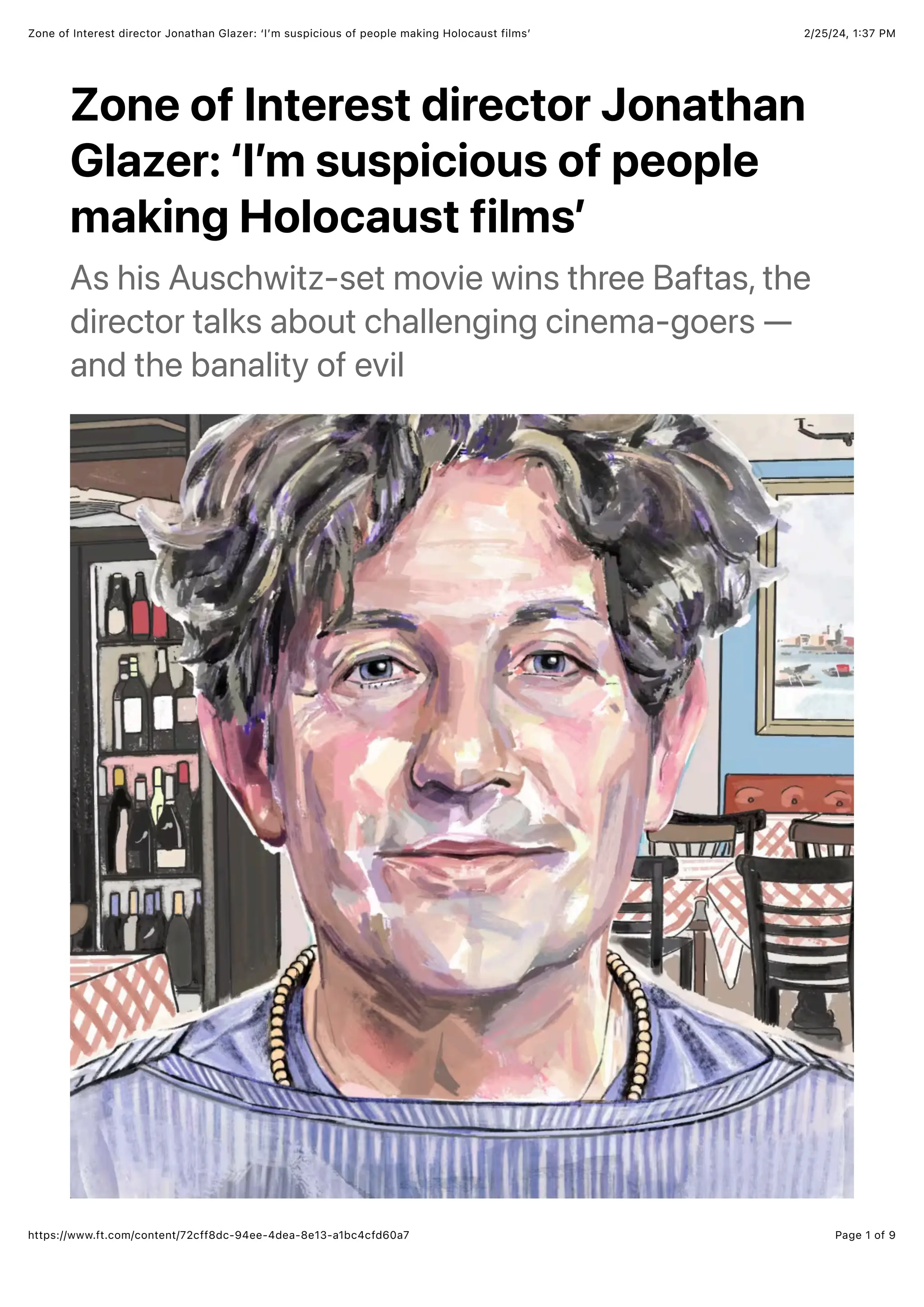 An interview with the director of "Zone of Interest" | PDF