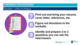 Interview workshop slate (pt1) | PPTX