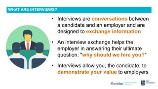 Interview workshop slate (pt1) | PPTX