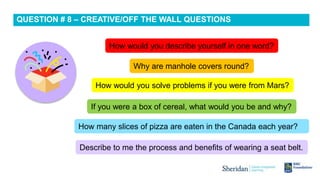 Interview workshop slate (pt3) | PPTX