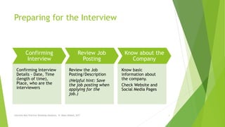 Interviewing Workshop | PPT