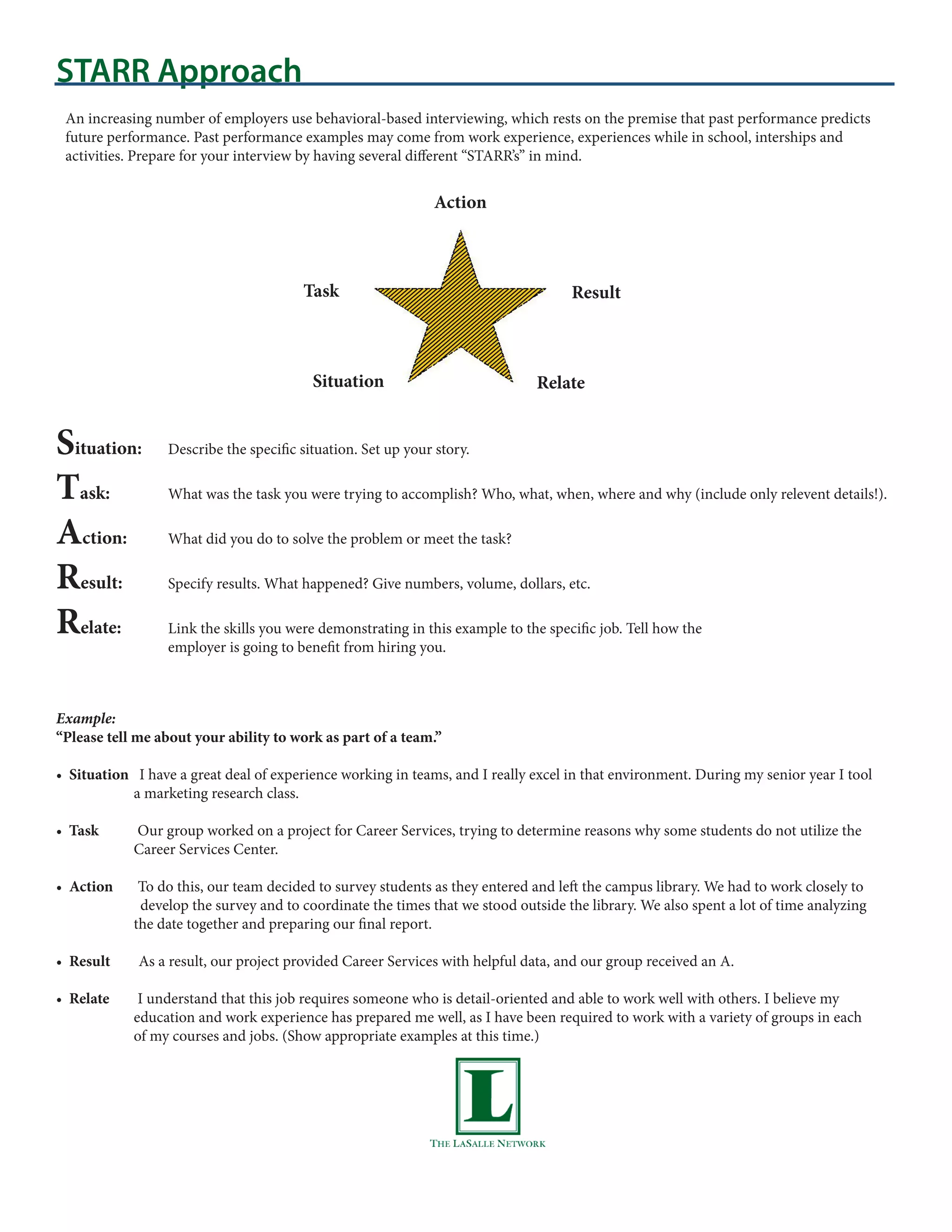 Interview Workshop Handout Packet | PDF | Resume Writing and Advice | Job Search