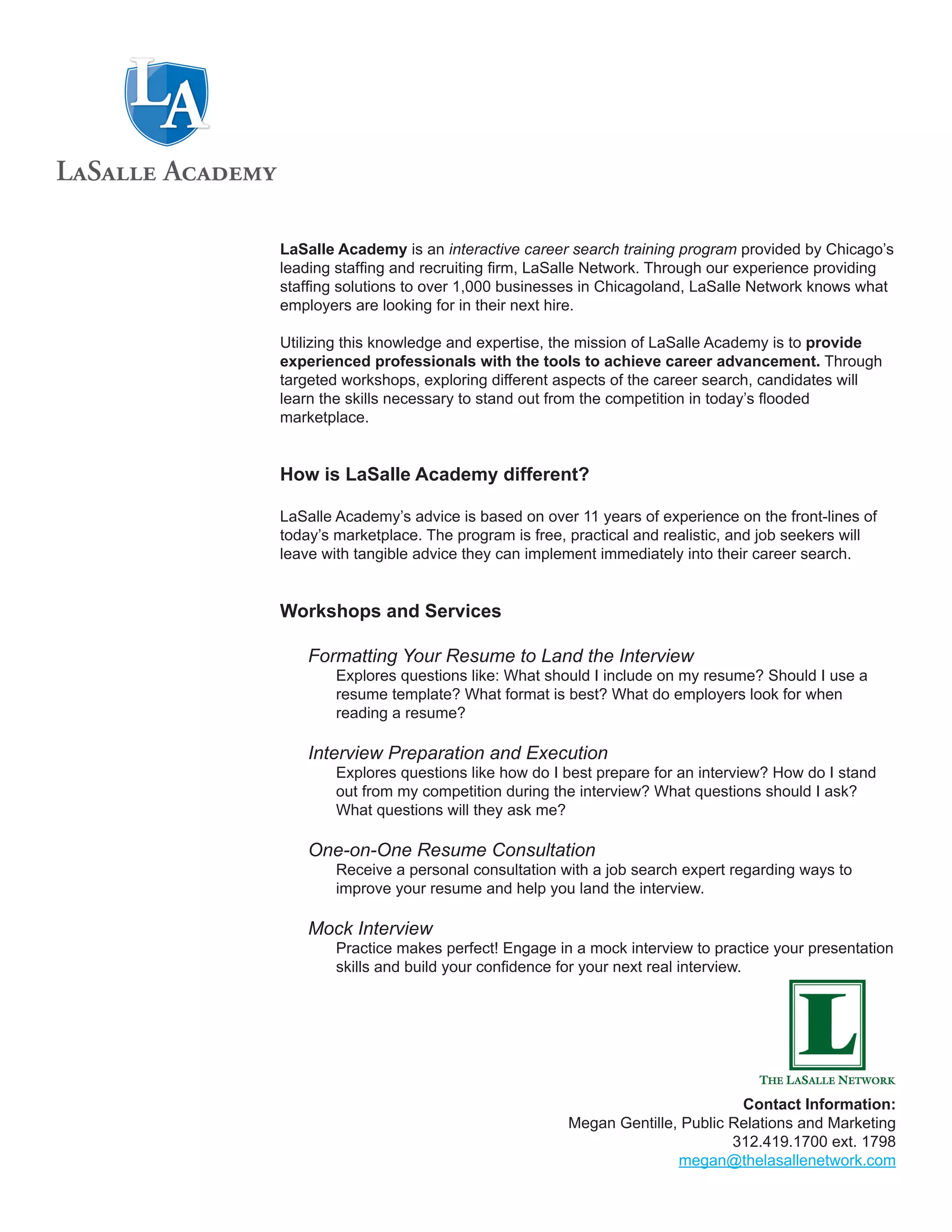 Interview Workshop Handout Packet | PDF | Resume Writing and Advice | Job Search