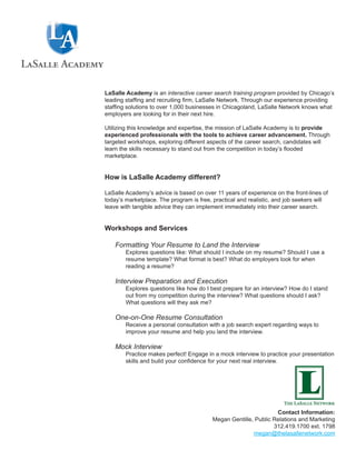 Interview Workshop Handout Packet | PDF | Resume Writing and Advice ...