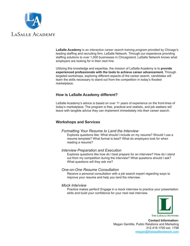 Interview Workshop Handout Packet | PDF | Resume Writing and Advice ...