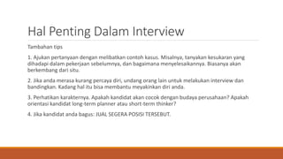 Effective Interview | PPTX