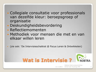 Intervisie | PPTX
