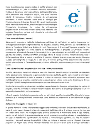 Intervista Debora Giannini- Istituto tagliacarne | PDF