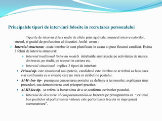Interviul de angajare rasunoiu roxana | PPTX