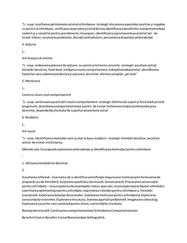 Interviul motivaţional | PDF