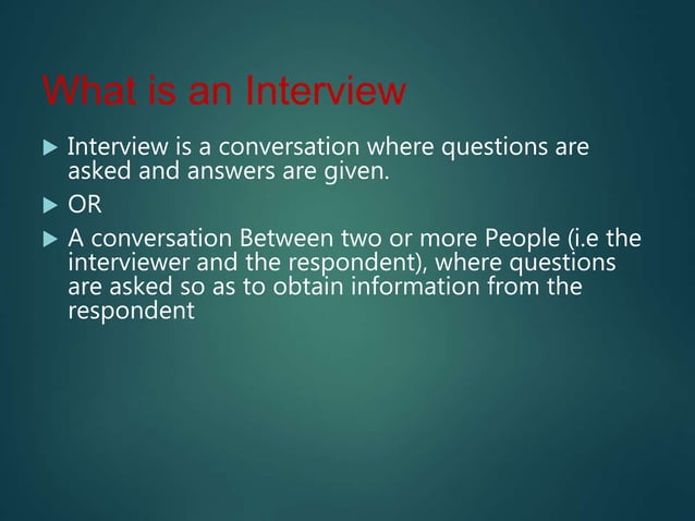 Interviwer and interviewing techniques data collection ethics d os and ...