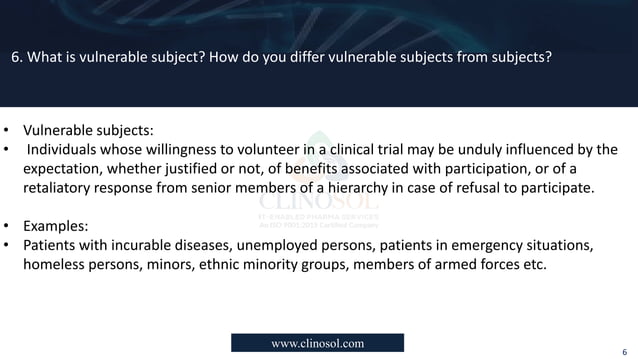 Interview Question Series: Clinical Research | PPTX Interview Question Series: Clinical Research | PPTX