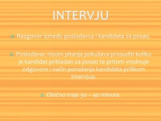 Intervju za posao | PDF