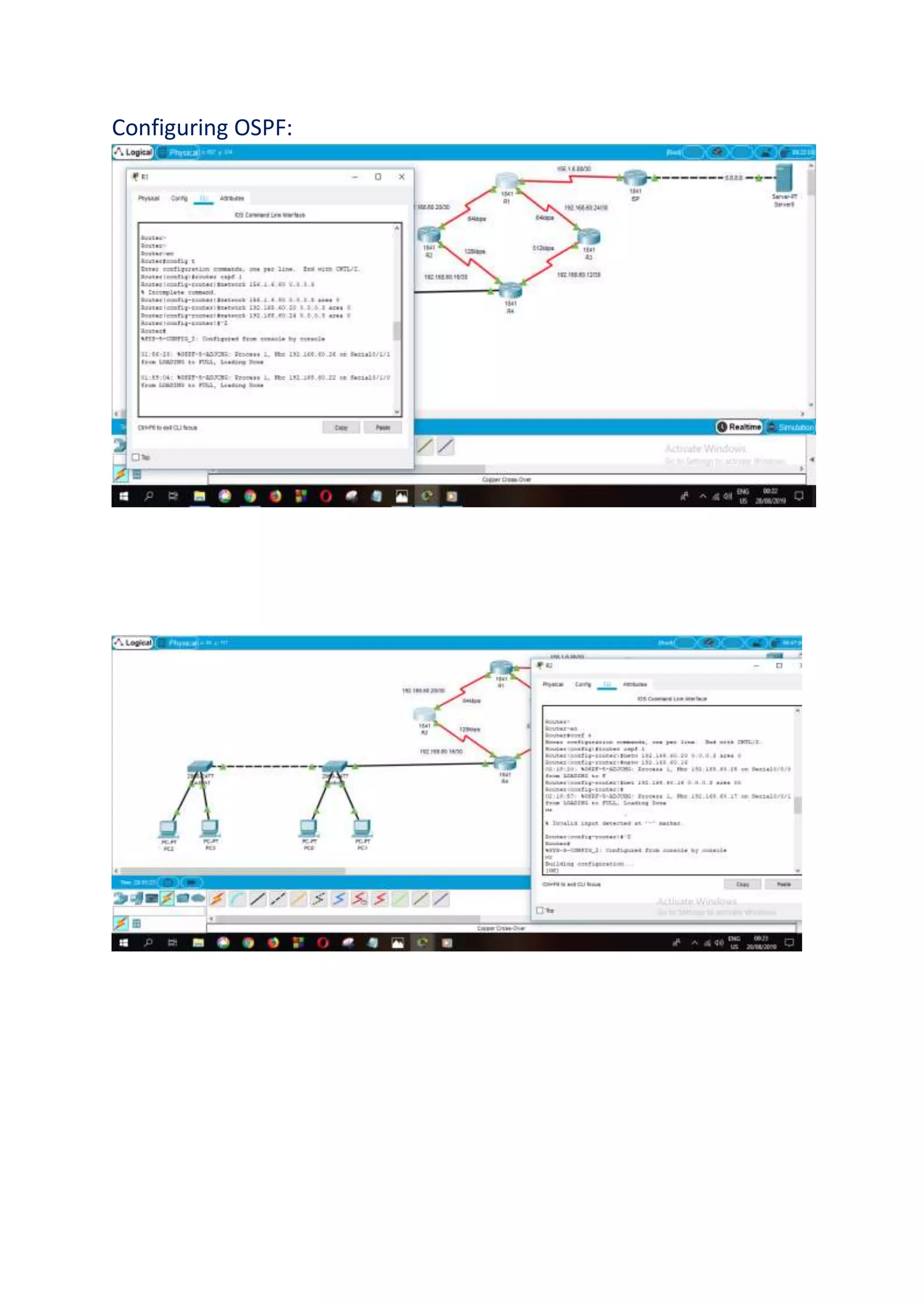 Inter Vlan,Routing,Trunking,Ospf and Pat | PDF | Computer Networking | Computing