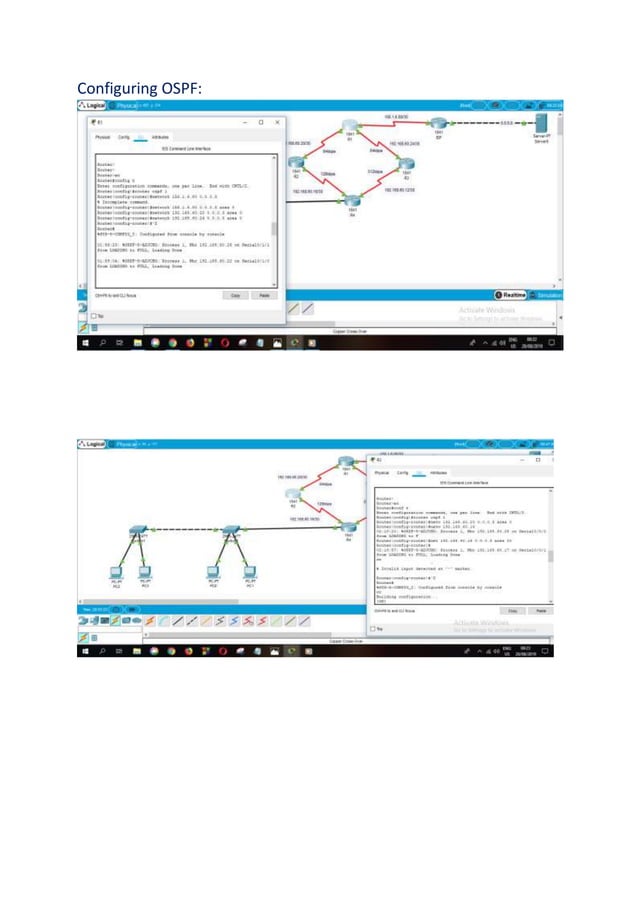 Inter Vlan,Routing,Trunking,Ospf and Pat | PDF | Computer Networking | Computing