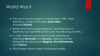 Interwar Period and World War II | PPTX