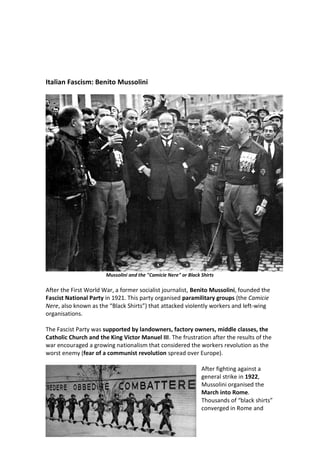 Fascism In The Interwar Period