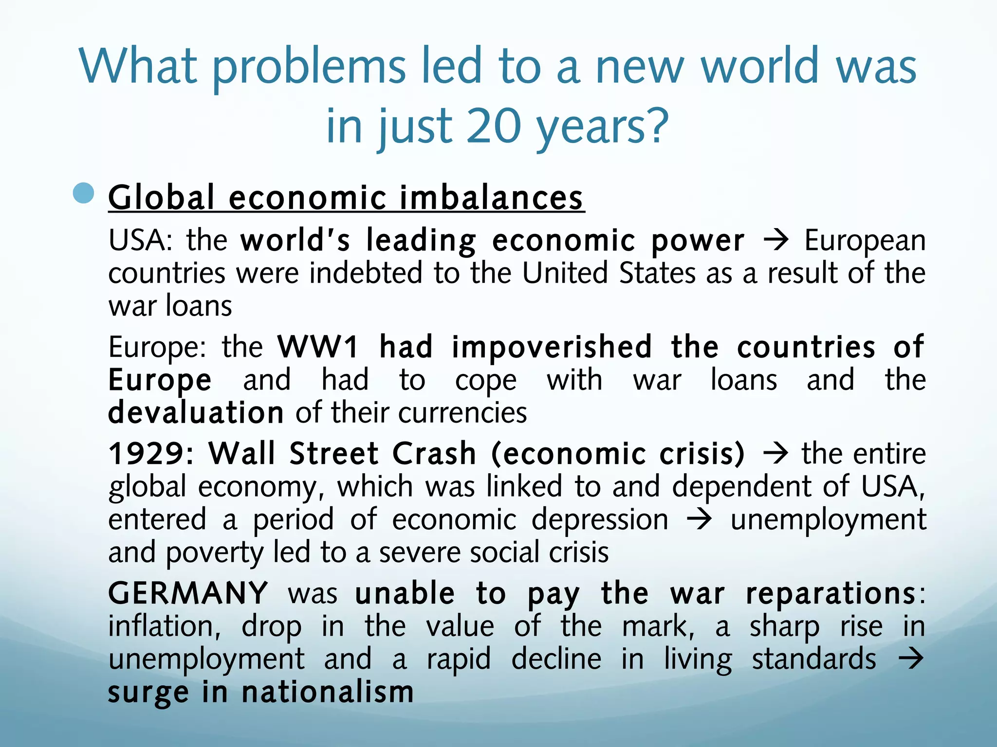 8. The Interwar period | PPS